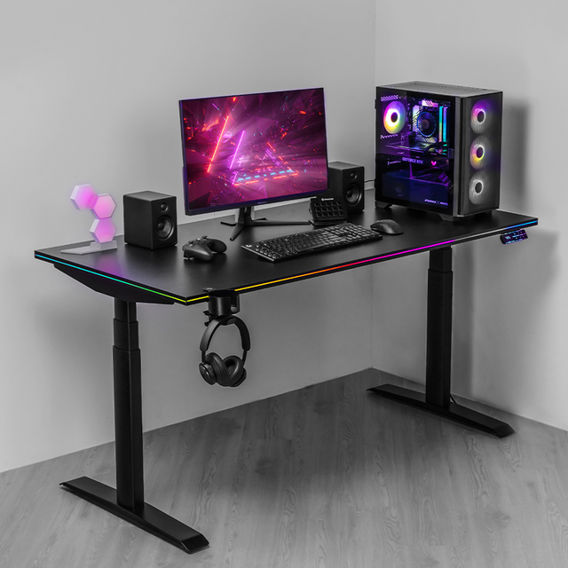 Omnidesk Ascent Radiance | RGB Ergonomic Adjustable Standing Desk