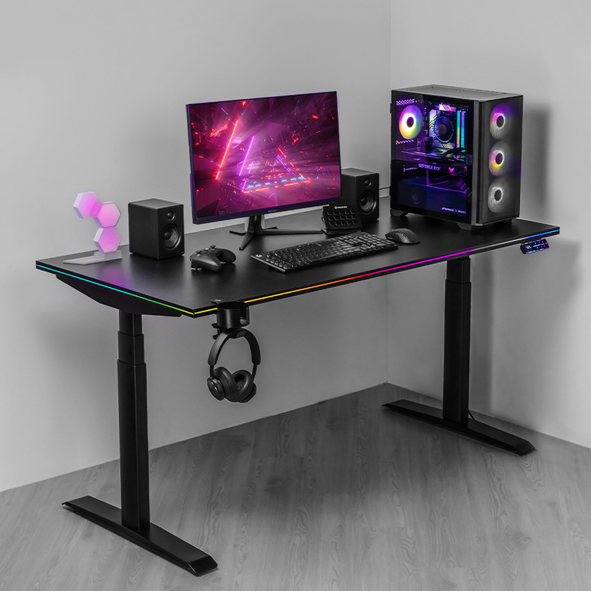 Omnidesk Ascent Radiance | RGB Ergonomic Adjustable Standing Desk