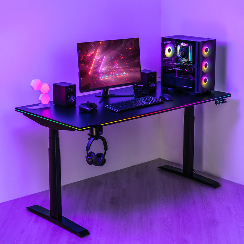 Omnidesk Ascent Radiance | RGB Ergonomic Adjustable Standing Desk