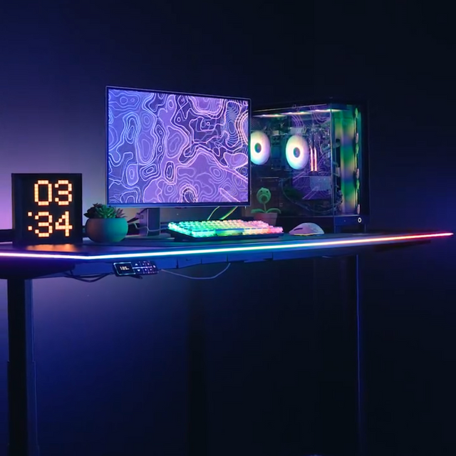 Omnidesk Ascent Radiance | RGB Ergonomic Adjustable Standing Desk