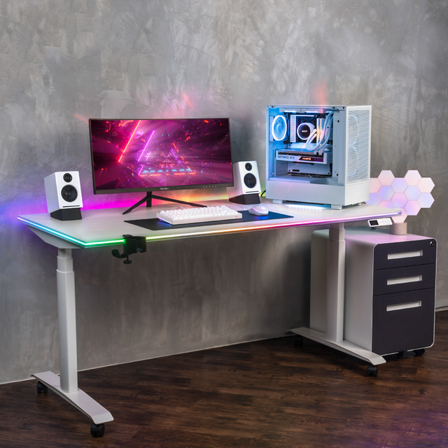 Omnidesk Ascent Radiance | RGB Ergonomic Adjustable Standing Desk
