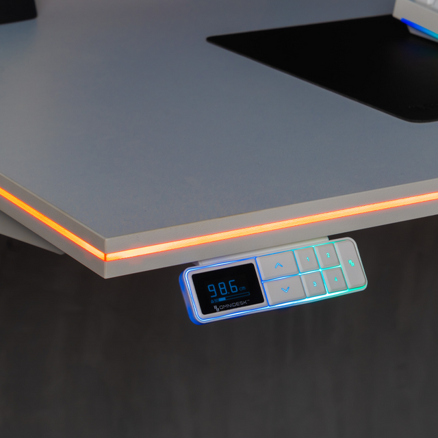 Omnidesk Ascent Radiance | RGB Ergonomic Adjustable Standing Desk