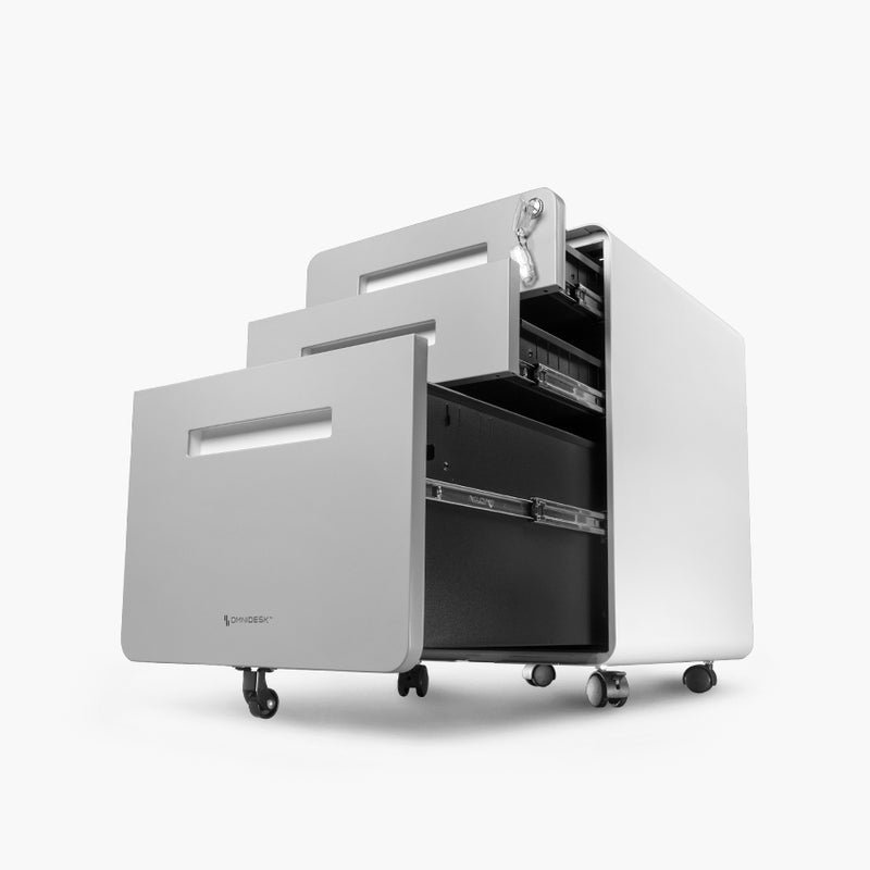 Tandem: Mobile Steel Storage Drawer - Omnidesk
