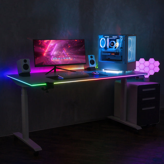 Omnidesk Ascent Radiance | RGB Ergonomic Adjustable Standing Desk
